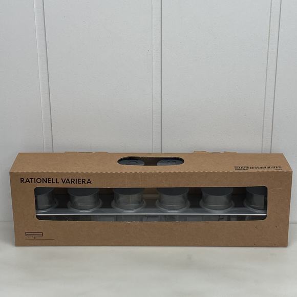 IKEA | Kitchen | Ikea Rationell Variera 6 Spice Jar Set With Rack New ...